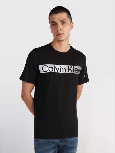 Playera Calvin Klein con Diseño Hombre Negro | Playeras - calvinkleinmx